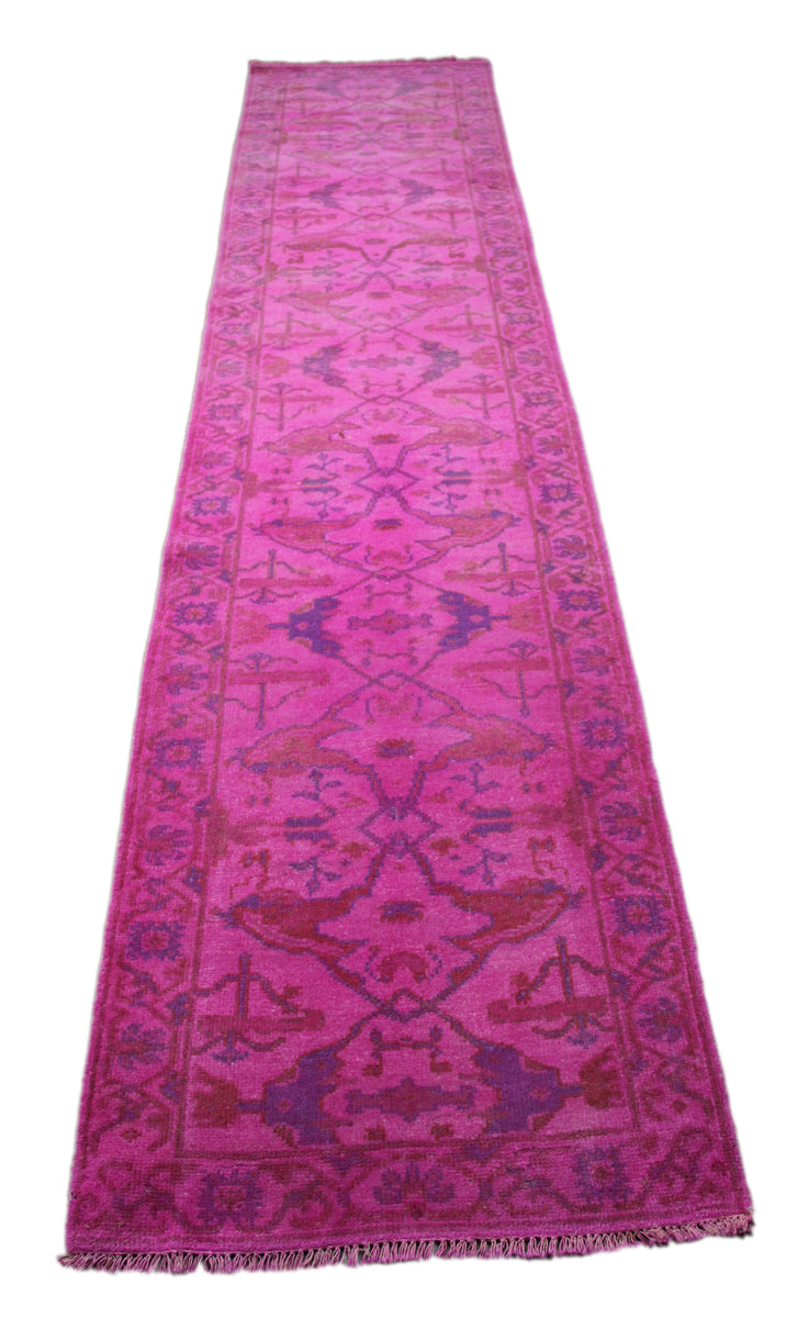 3x12 Hot Pink Overdyed Runner 2782