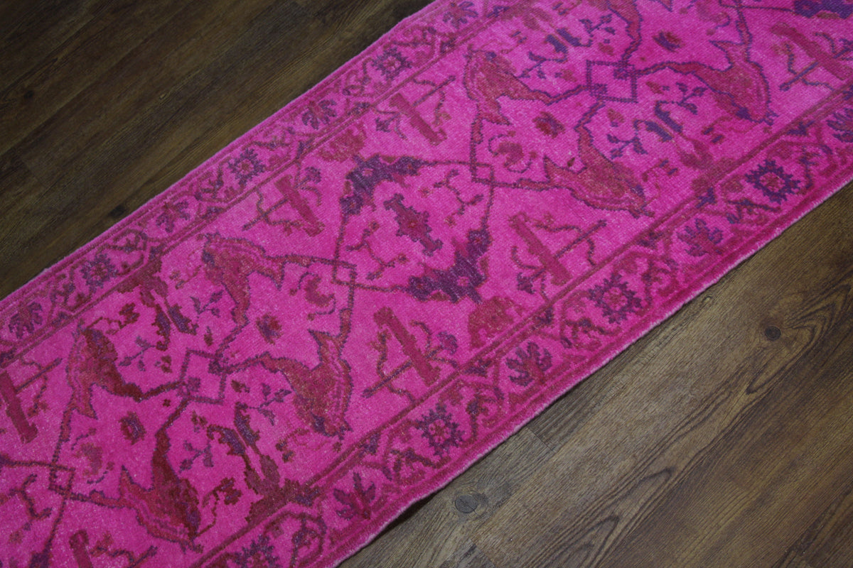 3x12 Hot Pink Overdyed Runner 2782